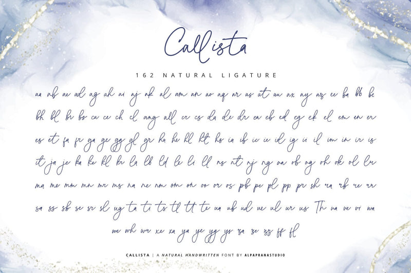 Callista - Signature Font - So Fontsy