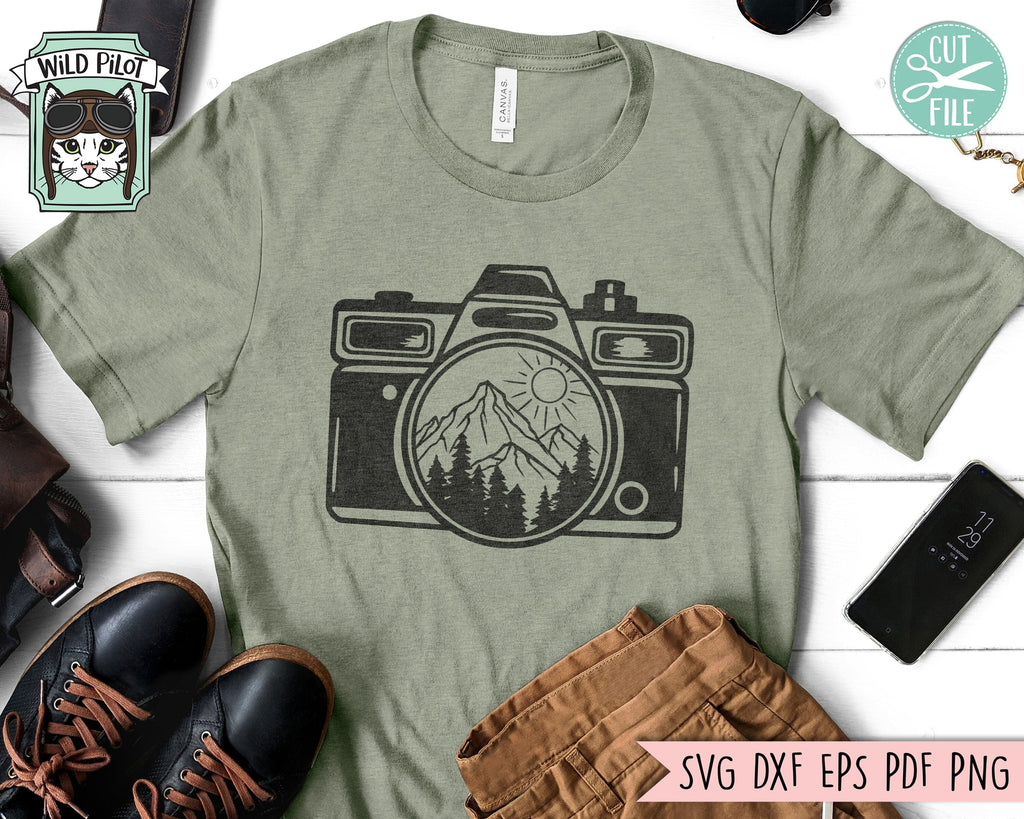 Camera SVG, Adventure SVG, Photography SVG, Photographer svg, Mountains ...
