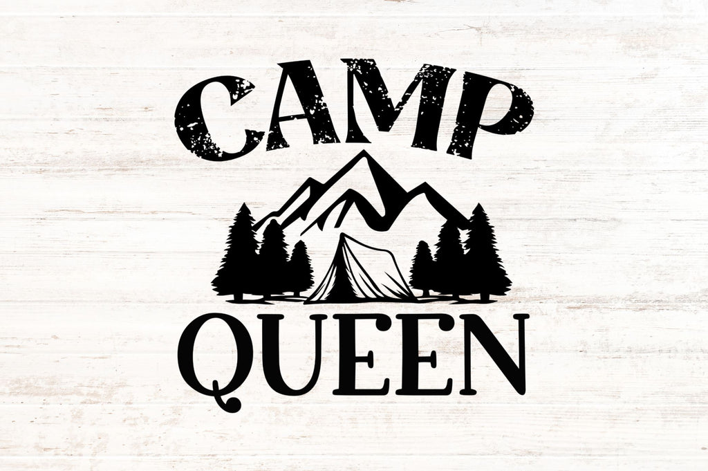 Camp queen SVG - So Fontsy
