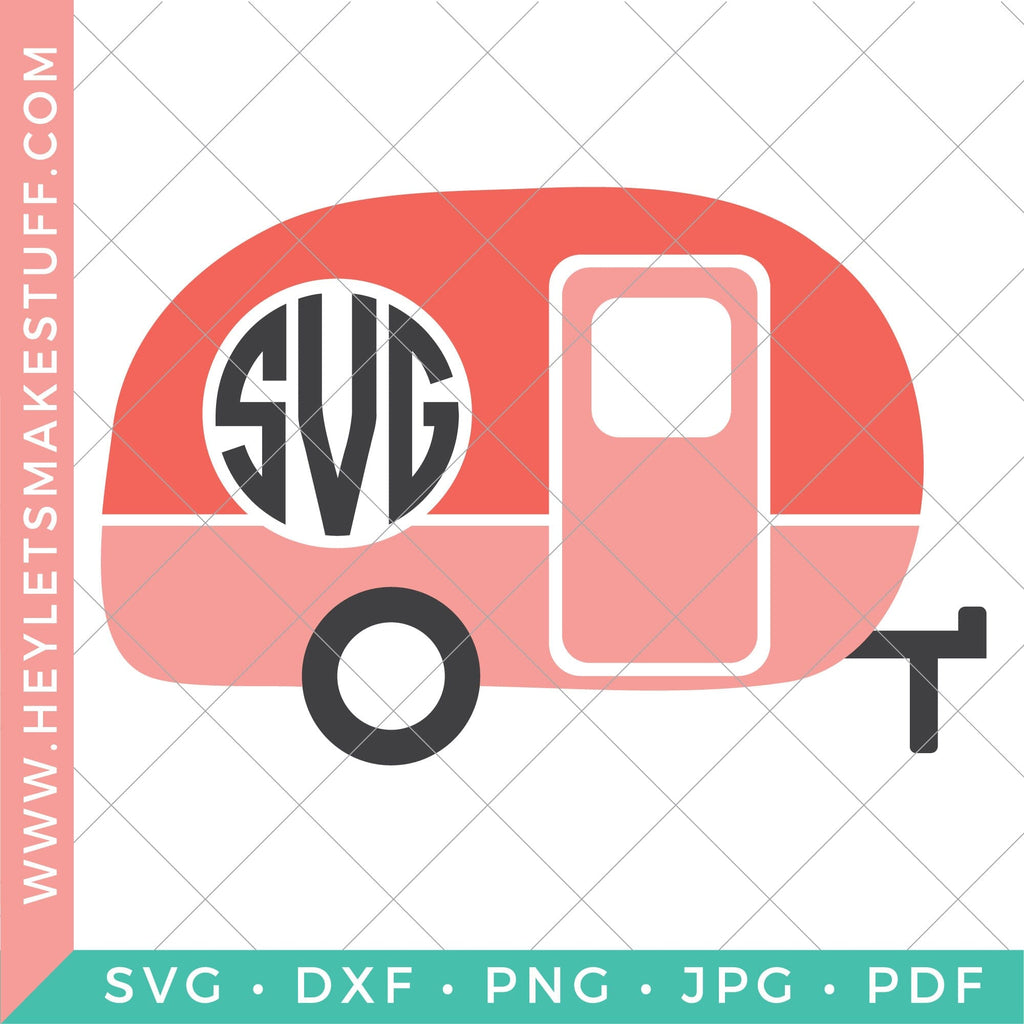 Camper Monogram SVG - So Fontsy
