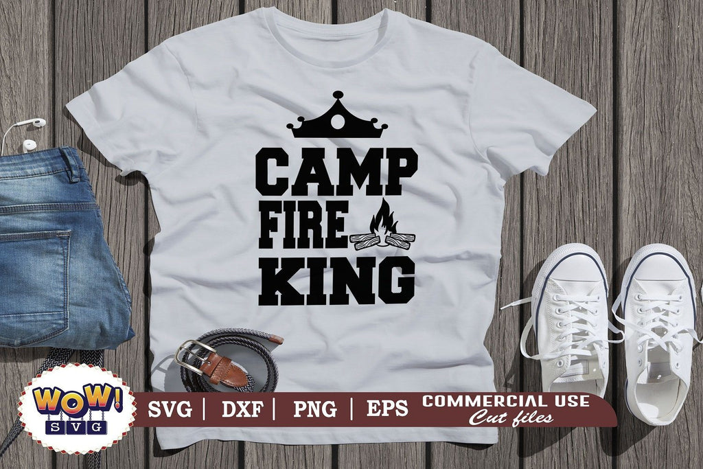 Campfire king svg, Camping svg, RV svg, Png, Dxf - So Fontsy