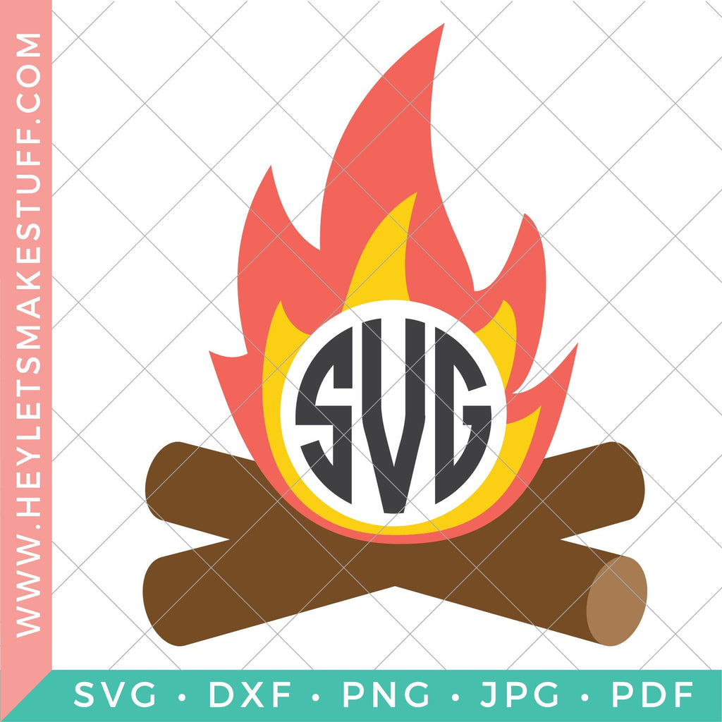 Campfire Monogram SVG - So Fontsy