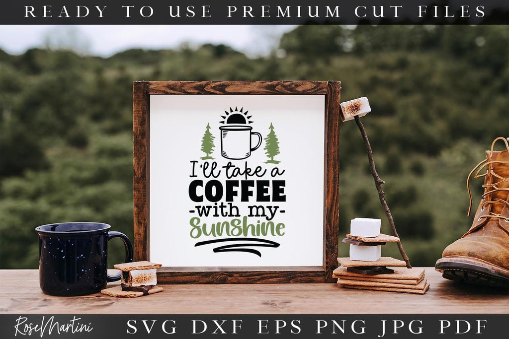 Camping And Coffee SVG Bundle | 10 Cut Files Designs - So Fontsy