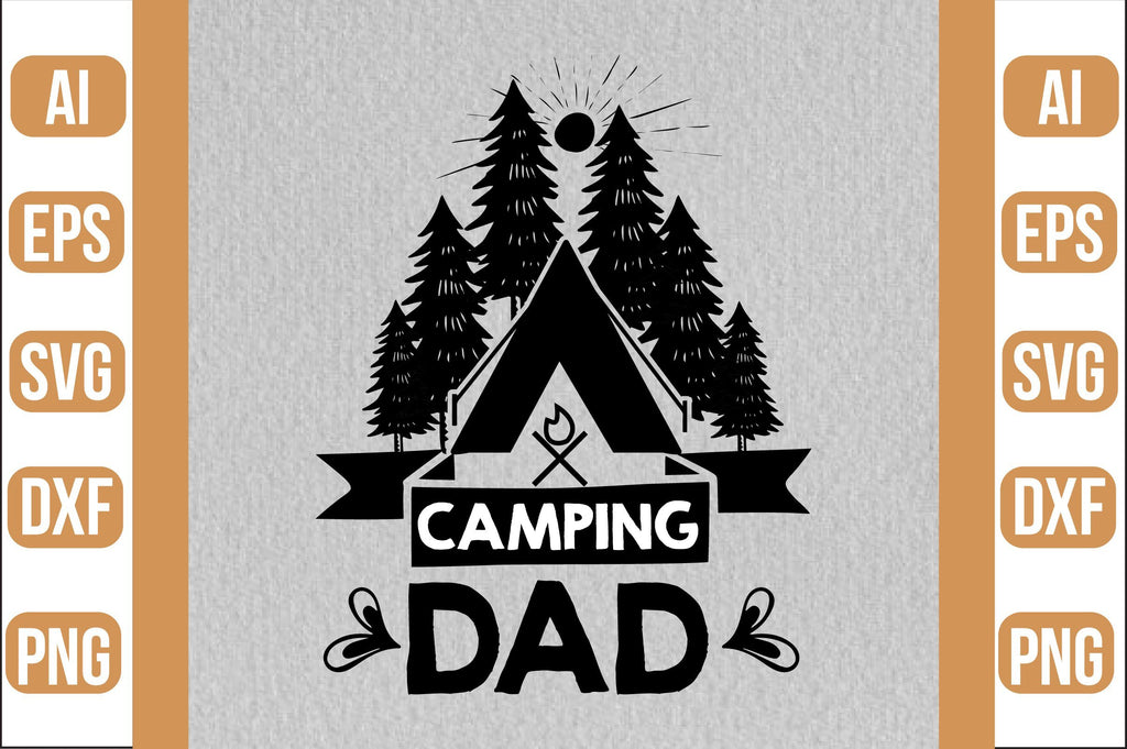 camping dad svg - So Fontsy