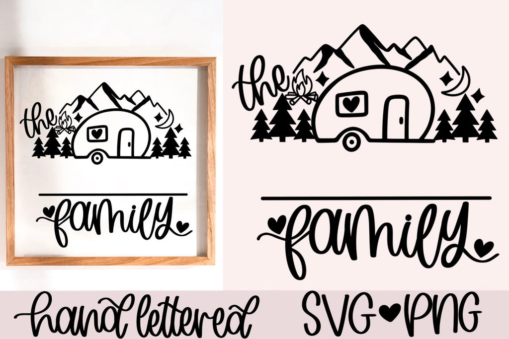 Camping family sign svg, camping last name svg, camping family name svg ...