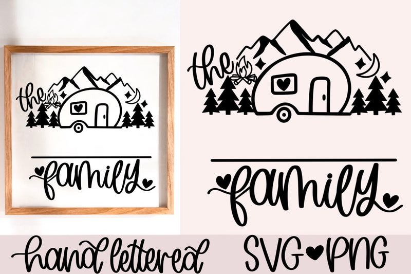 Camping family sign svg, camping last name svg, camping family name svg ...