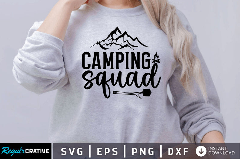 Camping squad SVG - So Fontsy
