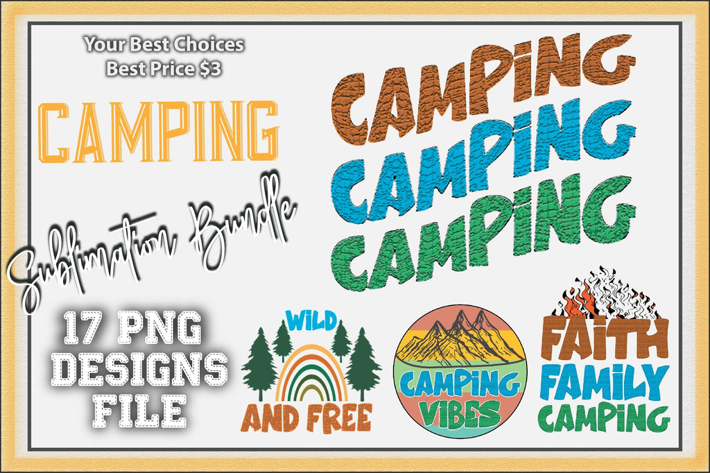 Camping Sublimation Bundle - So Fontsy
