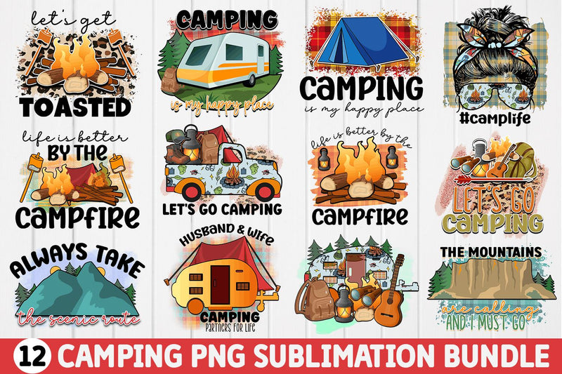 Camping Sublimation Bundle - So Fontsy