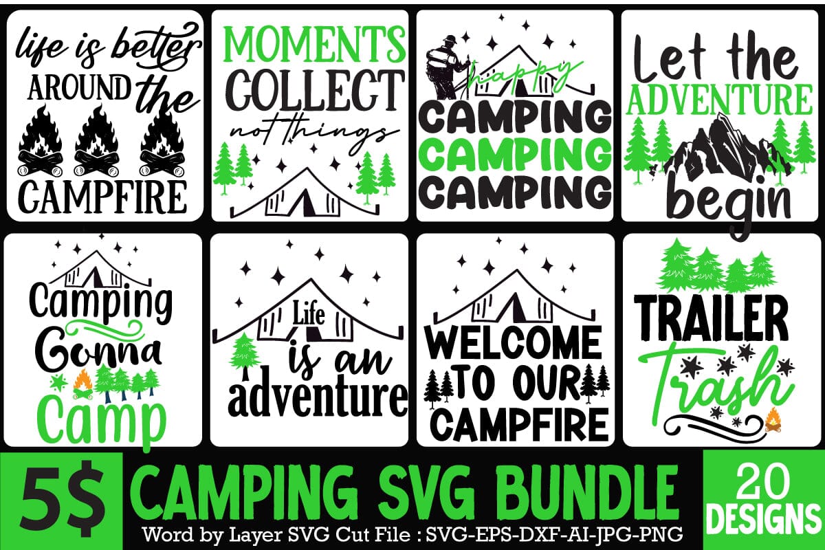 Camping SVG Bundle , Camping SVG Bundle Quotes , Adventure SVG Bundle ...