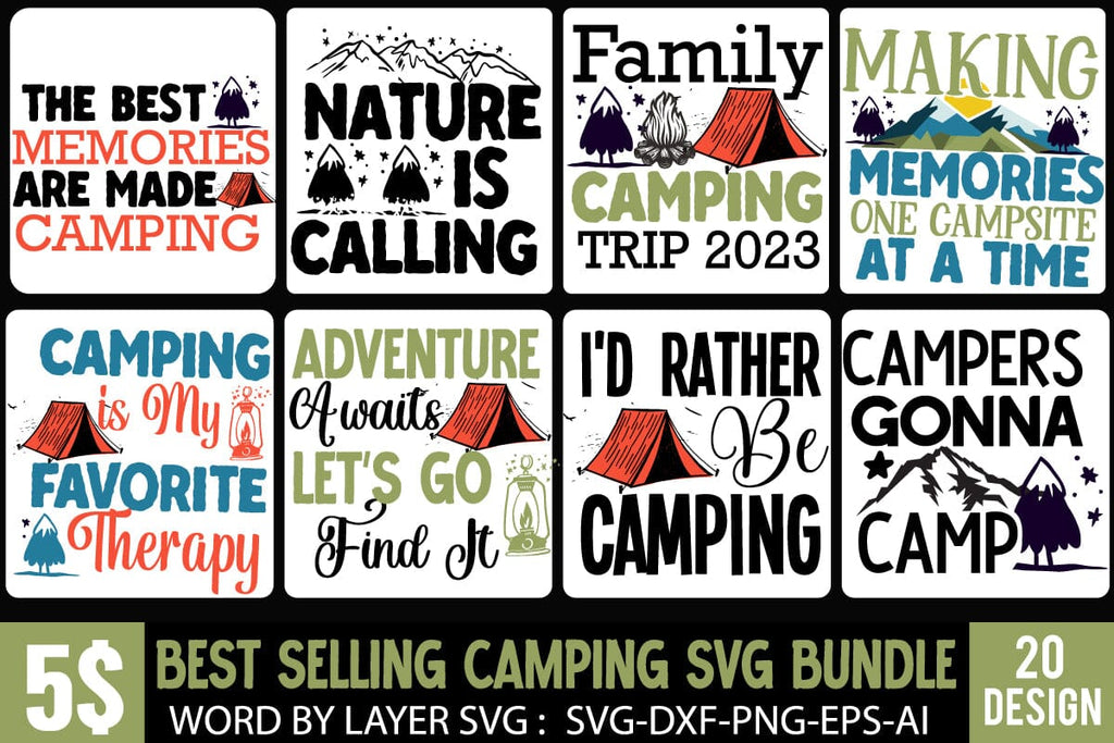 Camping SVG bundle,Camping SVG Bundle Quotes, Camping SVG Bundle PNG ...