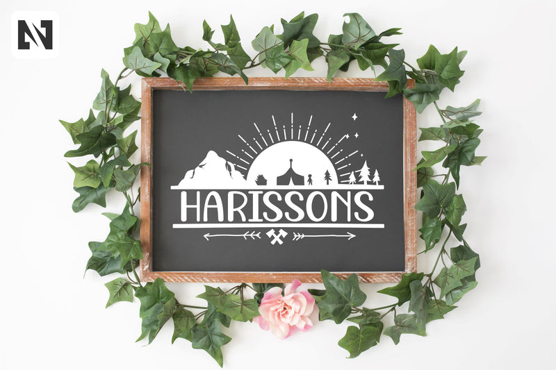 Camping Svg | Camper Svg | Camping Monogram Svg - So Fontsy