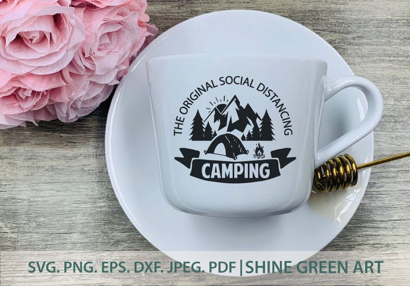 Camping SVG - Original Social Distancing - So Fontsy