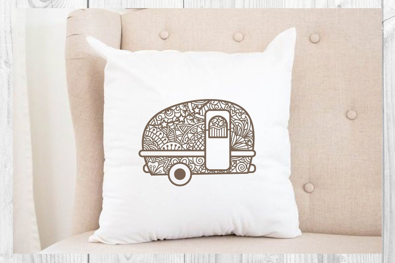 Camping Zentangle - Doodle Art SVG - So Fontsy