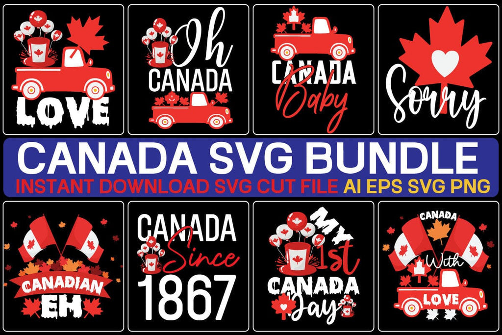 Canada Svg Bundle - So Fontsy