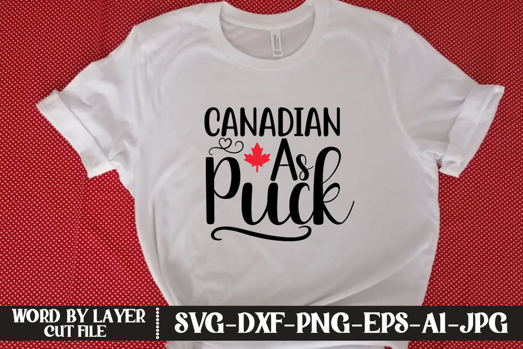 Canadian As Puck SGV CUT FILE - So Fontsy
