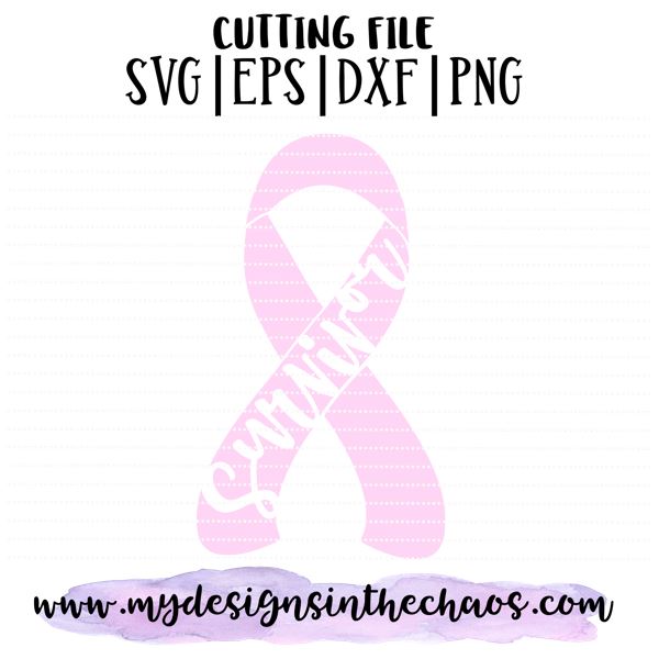 Cancer Awareness SVG Design | Survivor Cutting File - So Fontsy