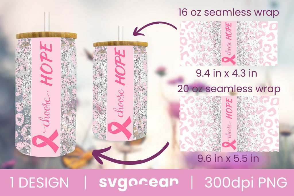 Cancer Libbey Wrap Design - So Fontsy