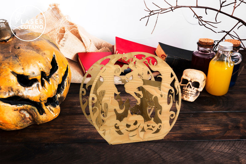 Candle Holder Halloween Laser Cut Files Candlestick Laser Cut ...