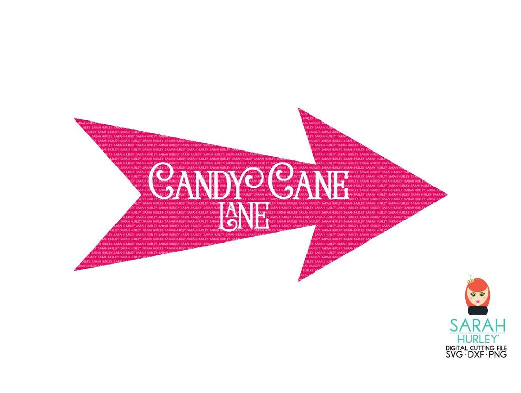 Candy Cane Lane Arrow - So Fontsy