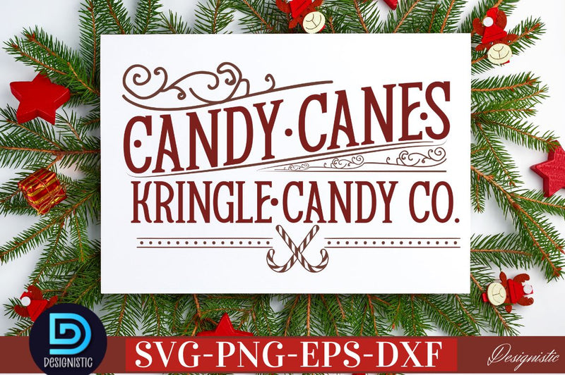 Candy canes kringle candy co. SVG - So Fontsy