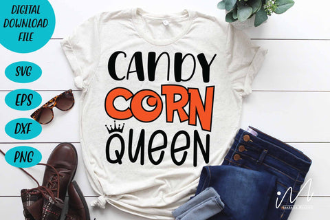 Candy corn queen svg, Halloween Queen svg, Batty candy Svg - So Fontsy
