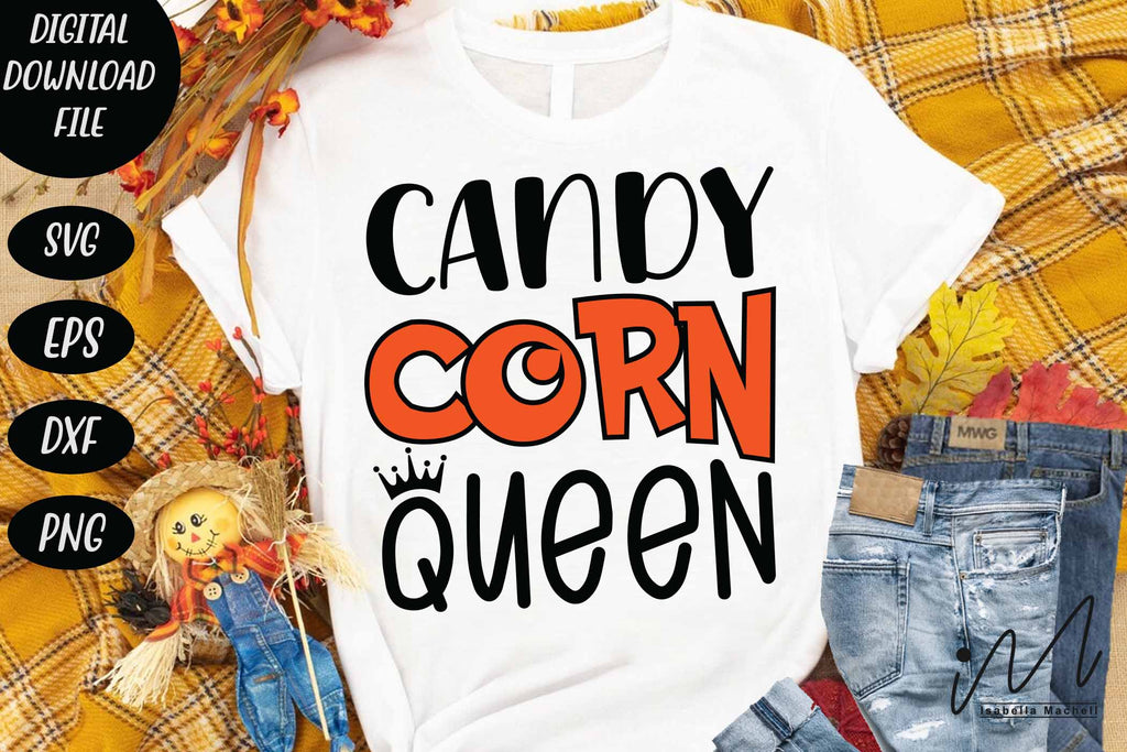 Candy corn queen svg, Halloween Queen svg, Batty candy Svg - So Fontsy