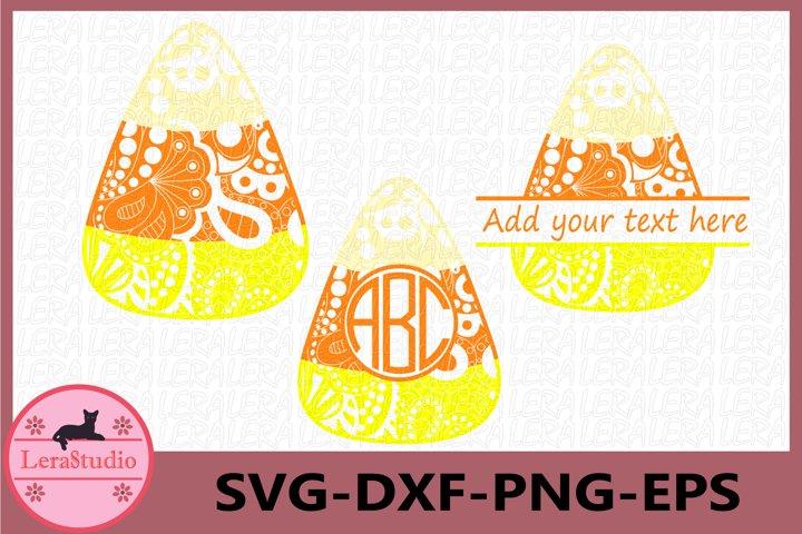 Candy Corn Zentangle SVG - So Fontsy