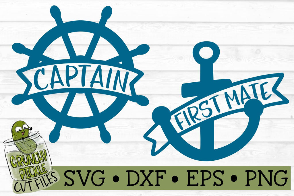 Captain and First Mate SVG Files - So Fontsy
