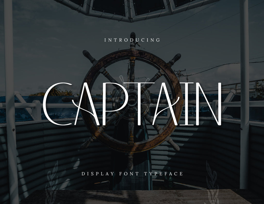 Captain Display Typeface - So Fontsy