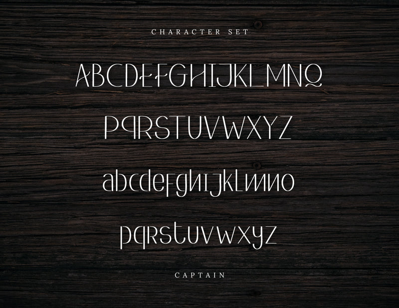 Captain Display Typeface - So Fontsy