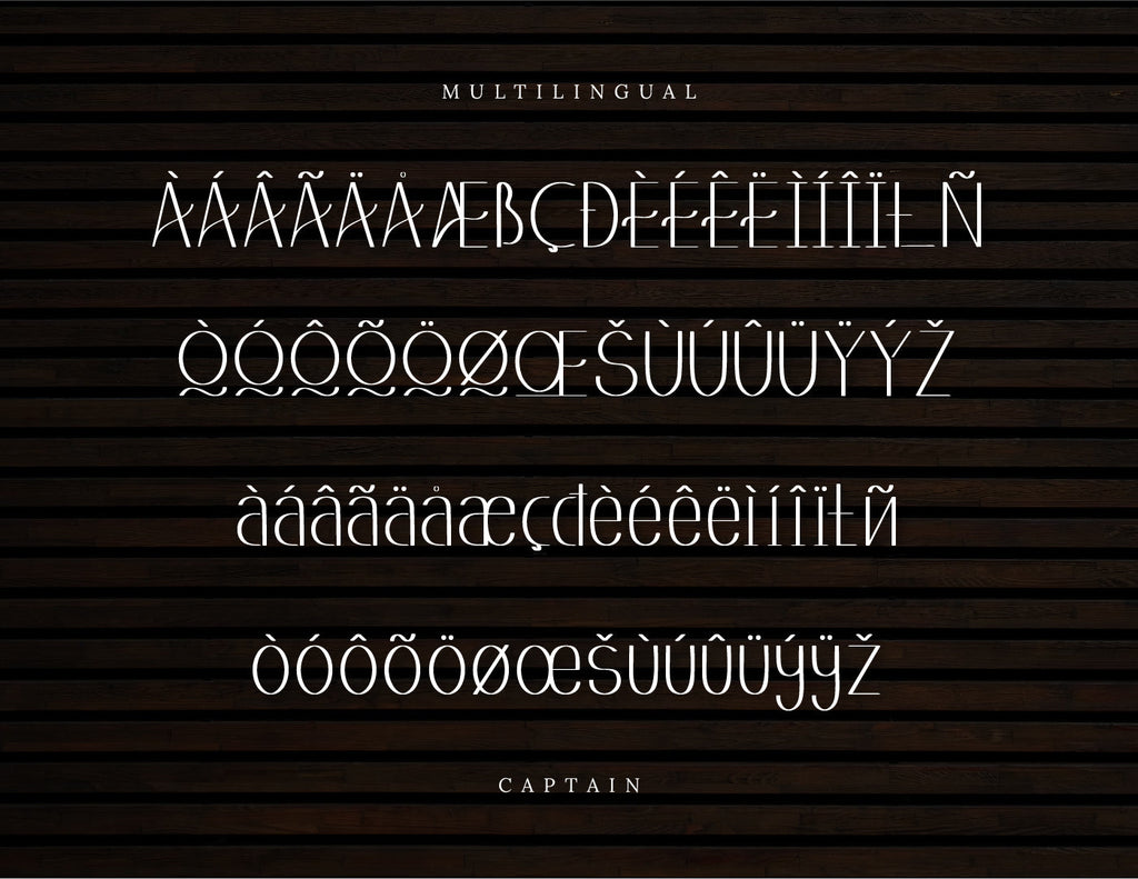 Captain Display Typeface - So Fontsy
