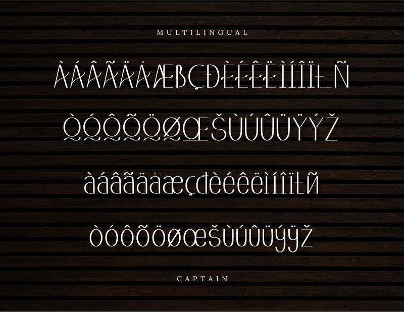 Captain Display Typeface - So Fontsy
