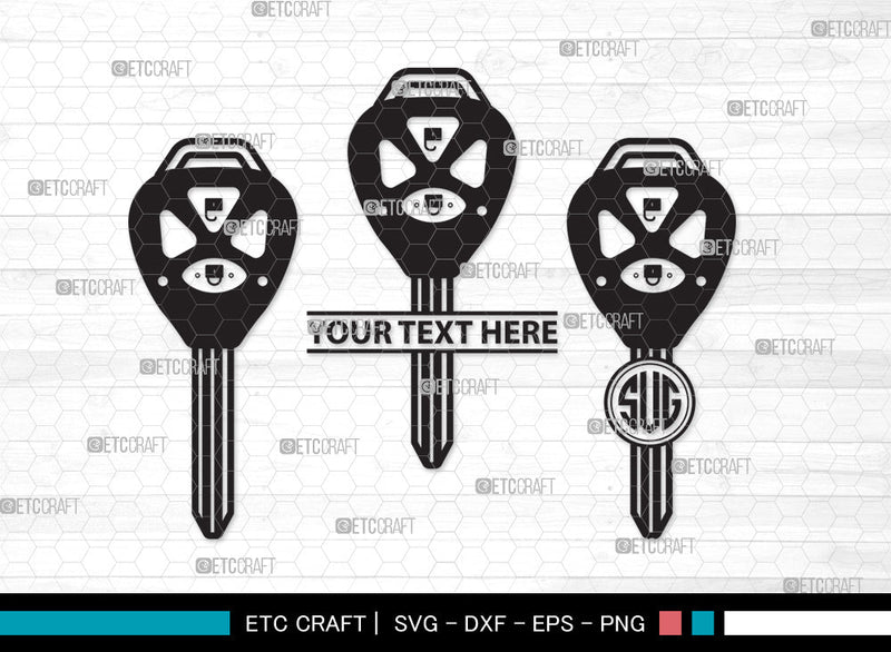 Car Keys Monogram SVG, Key Decals Svg, Key Printable Svg, Key Svg, Auto ...