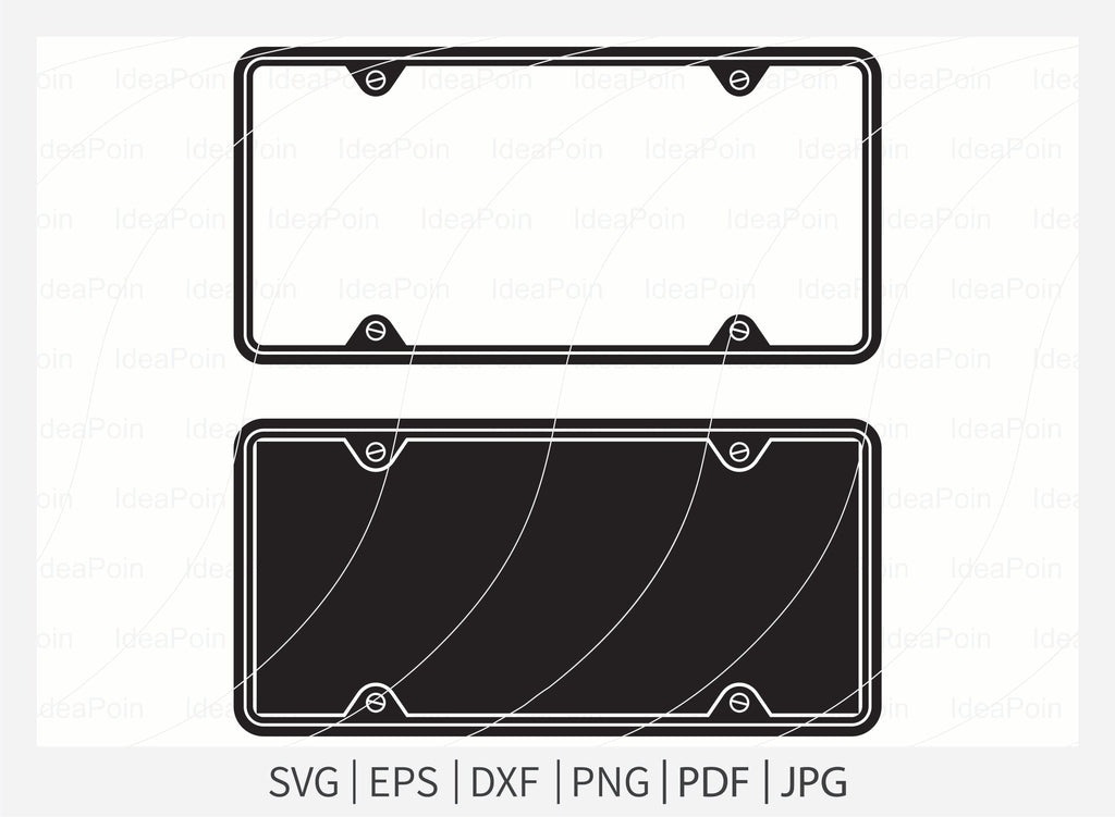 Car License Plate svg, Car license plate Silhouette, License Plate ...