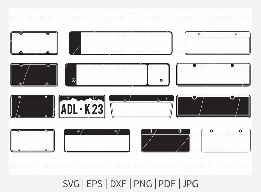 Car License Plate svg, Car license plate Silhouette, License Plate ...