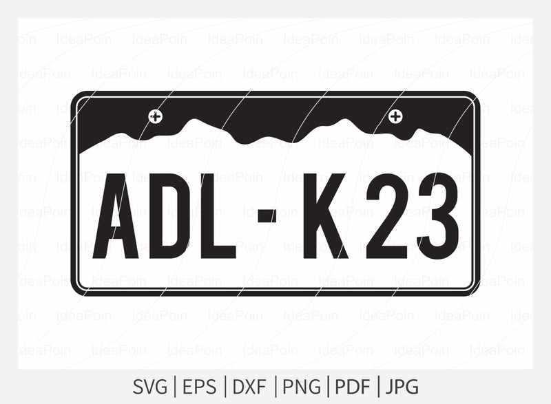 Car License Plate svg, Car license plate Silhouette, License Plate ...