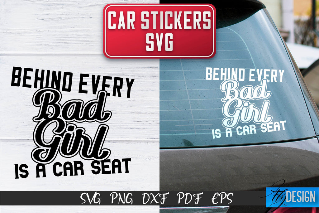 Car Stickers SVG | Car Decals SVG | Funny Quotes SVG - So Fontsy