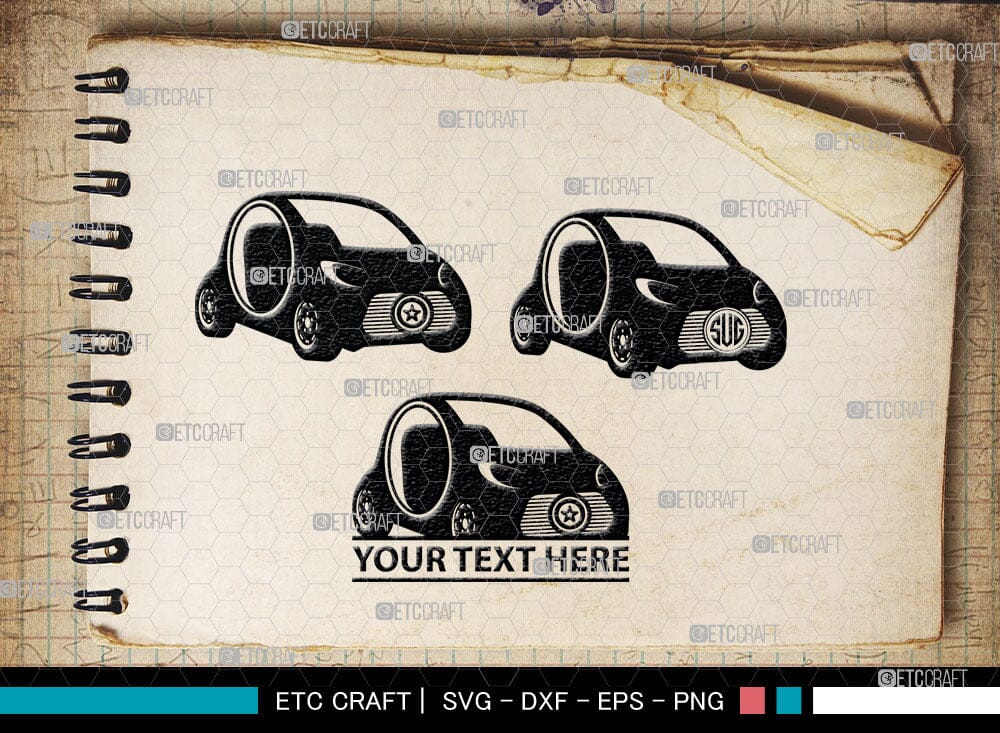 Car SVG, Car Monogram, Sports Car Silhouette, Vehicle Car Svg - So Fontsy