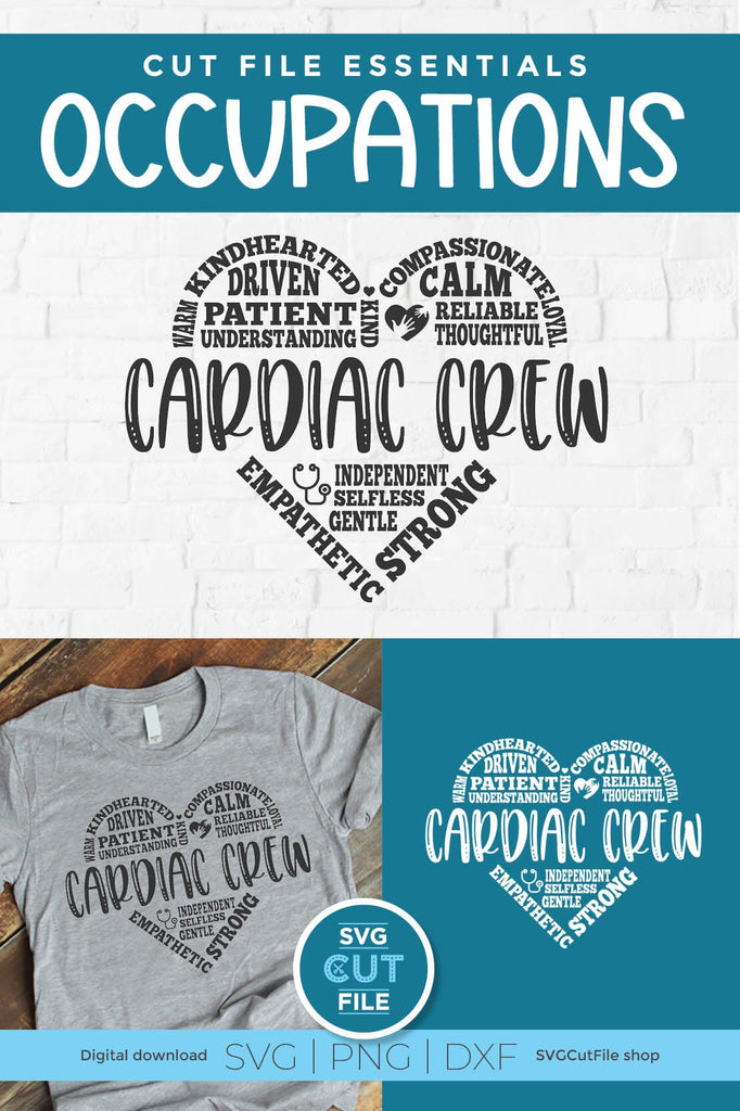 Cardiac Crew svg for a Cardiologist and team - So Fontsy