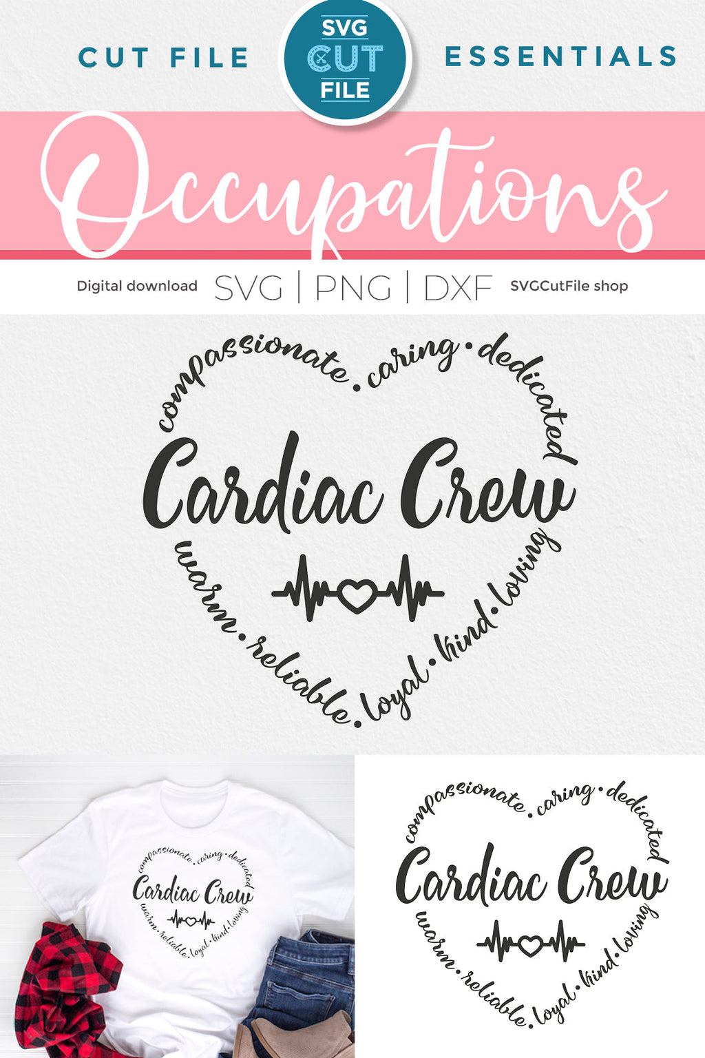 Cardiac Crew svg for a Cardiologist and team - So Fontsy