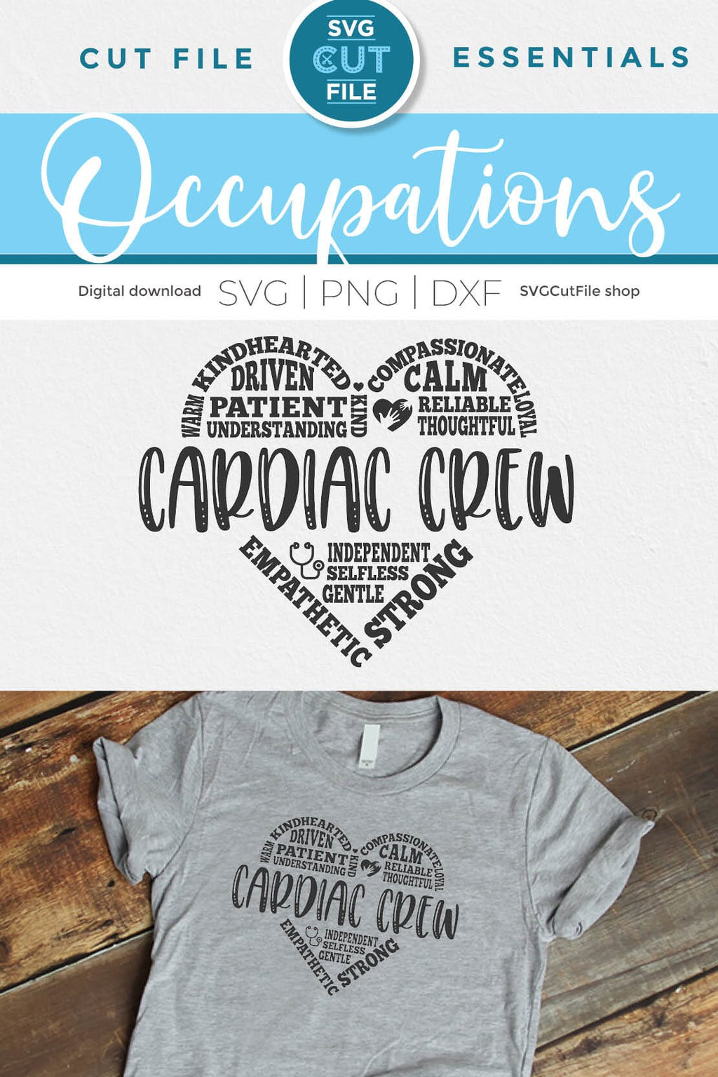 Cardiac Crew svg for a Cardiologist and team - So Fontsy