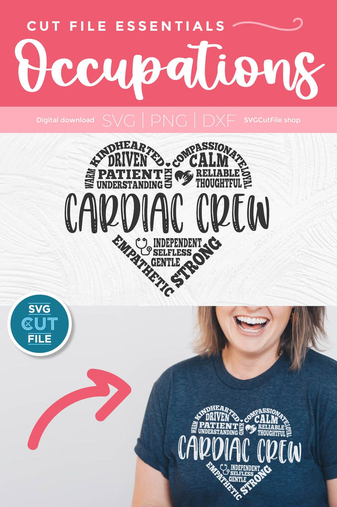 Cardiac Crew svg for a Cardiologist and team - So Fontsy