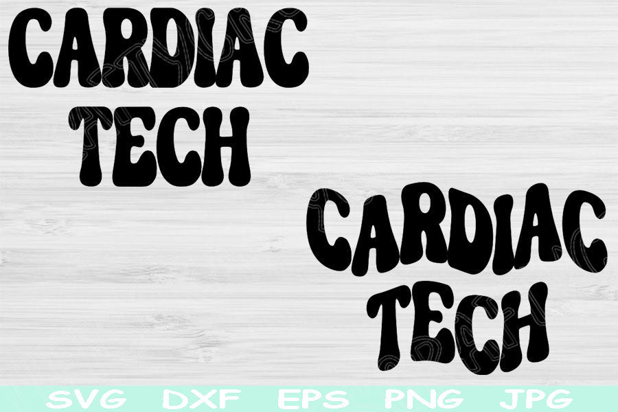 Cardiac Tech Svg, Cardiac Svg, Cardiology Cut File Dxf, Eps, Png ...