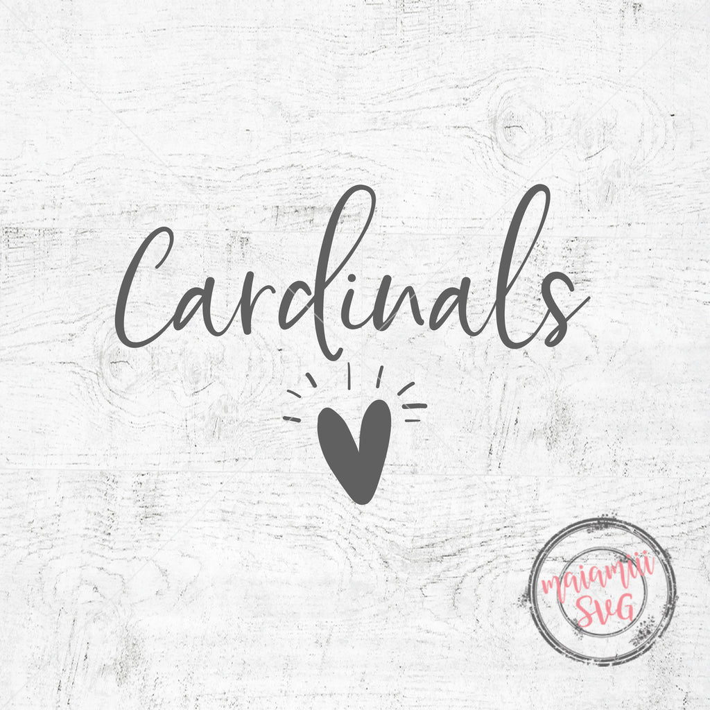 Cardinals Svg, In Loving Memory Svg, Remembrance Svg, Cardinals Shirt ...