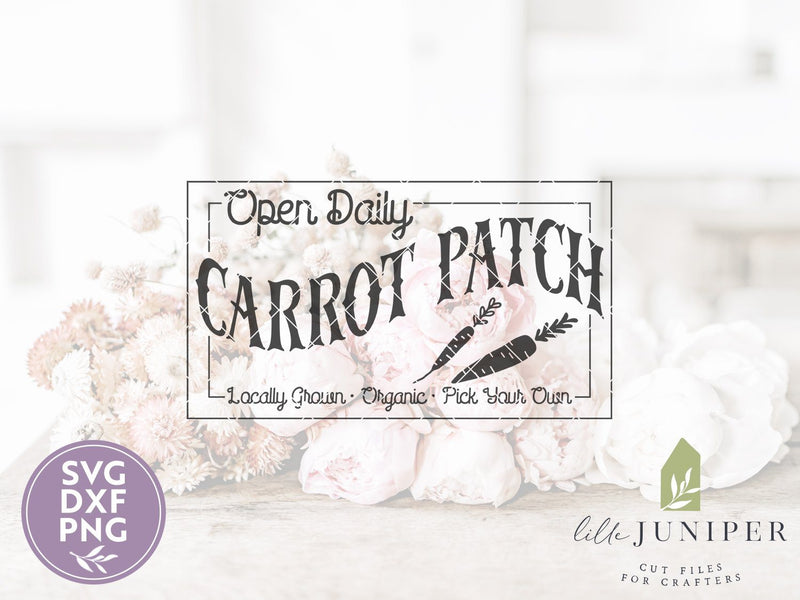 Carrot Patch SVG | Easter and Spring svg | Farmhouse Sign Design - So ...