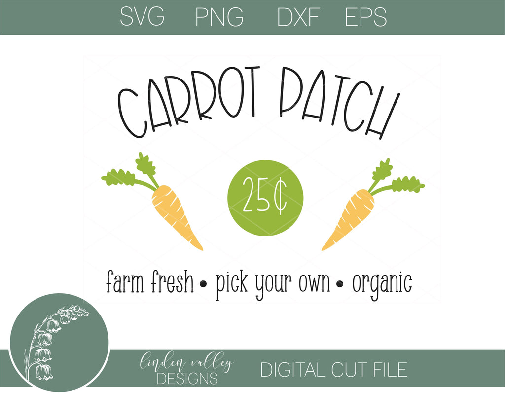 Carrot Patch SVG - So Fontsy