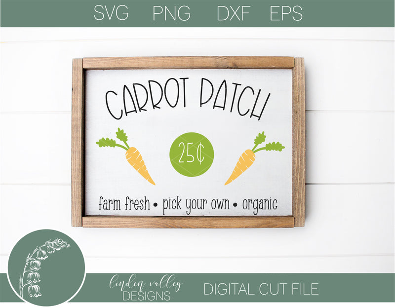 Carrot Patch SVG - So Fontsy
