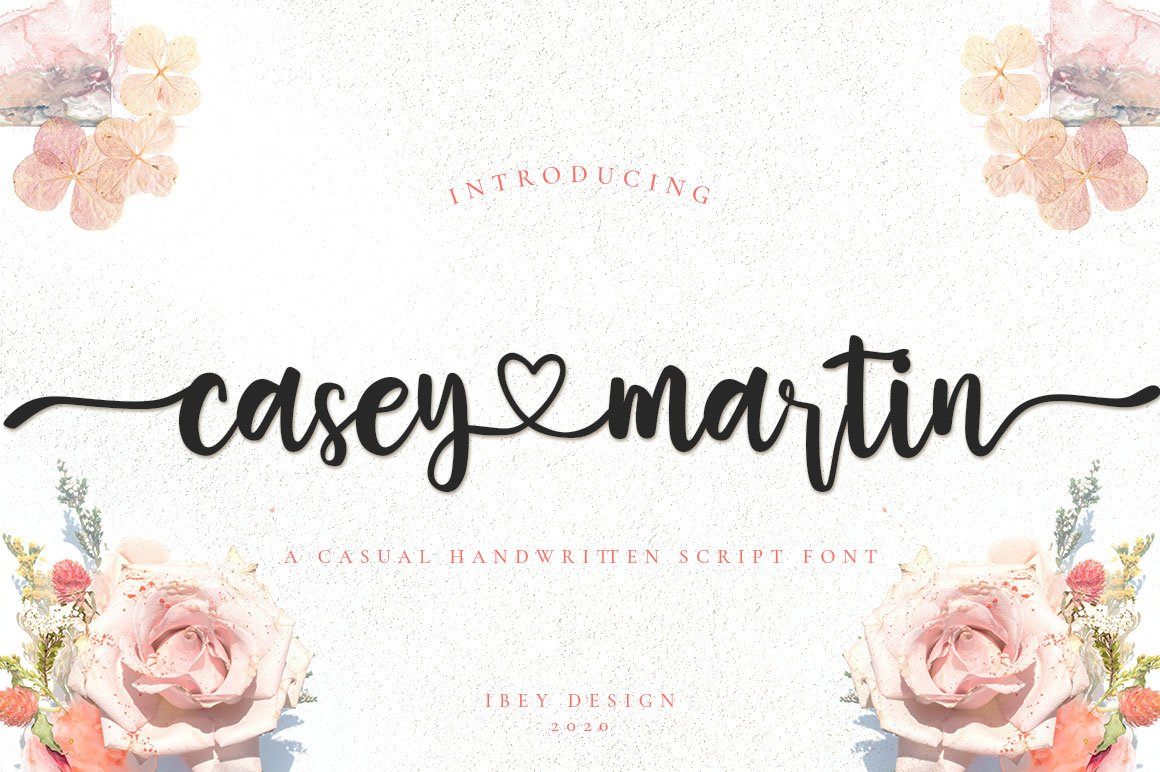 Casey Martin - Calligraphy script - So Fontsy