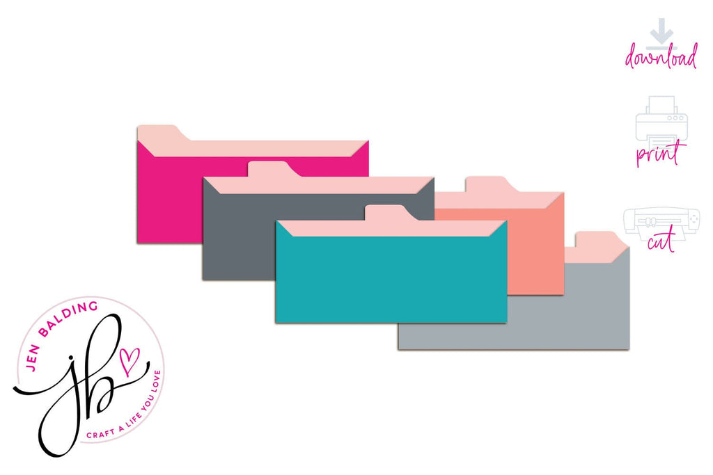 Cash Envelope SVG l Cash Budget Template by Jen Balding - So Fontsy